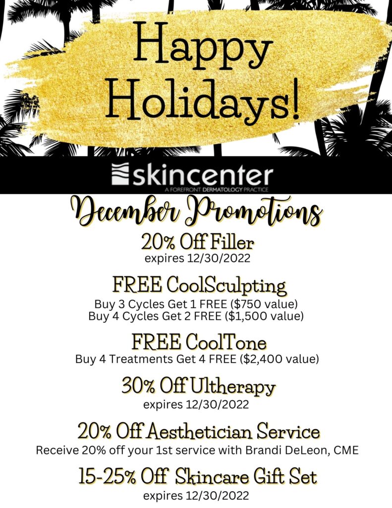 December 2022 Promotions - Skin Center