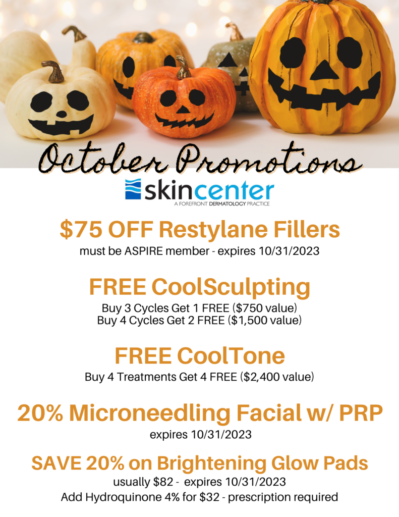 October 2023 Promotions - Skin Center