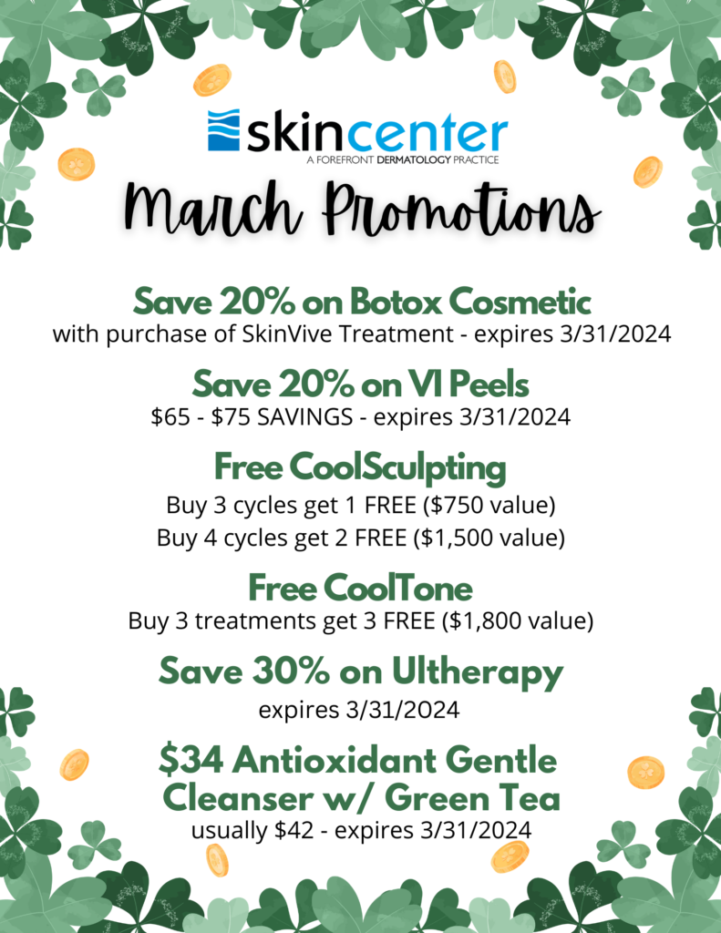 March 2024 Promotions - Skin Center
